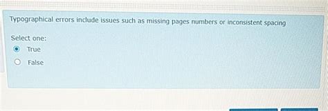 solved typographical errors include issues such as missing