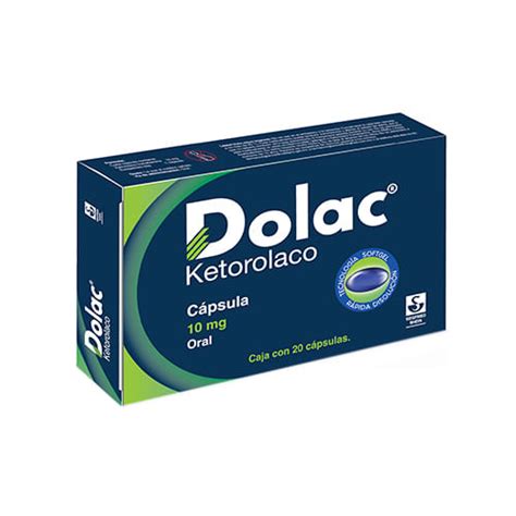 Dolac 10 Mg 20 Capsulas Softgel Farmacias Klyns