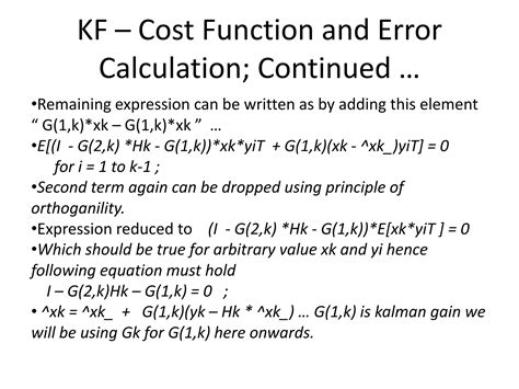 Kalman Filter For Object Tracking Pptx