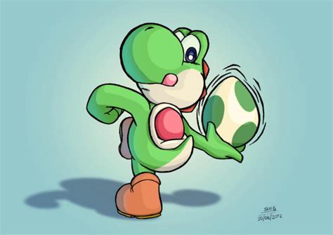 Yoshi Learnt To Throw Eggs By Simgart On Deviantart Artofit