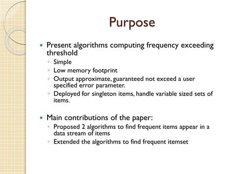 Ppt Frequent Pattern Mining In Data Streams Powerpoint Presentation