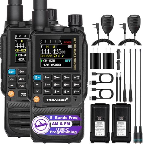 Amazon Com TIDRADIO TD H GMRS Radio With Aviation Antenna Pack MAh Battery Pack