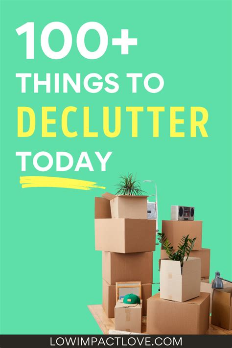 Minimalist Decluttering Checklist Declutter Your Life Today Low Impact Love