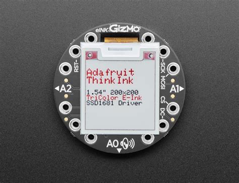 New Product Circuit Playground 200×200 Tri Color E Ink Gizmo E Ink Display Audio Amplifier