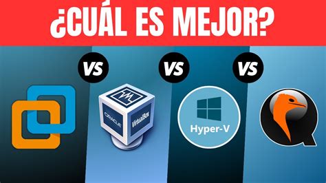 vmware vs virtualbox vs hyper v vs qemu ¿cuÁl es mejor youtube