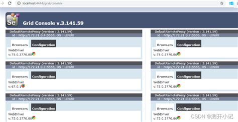 Selenium Grid使用 Csdn博客