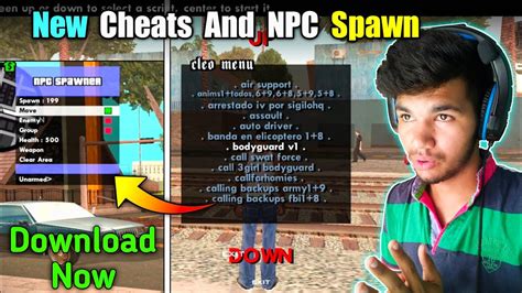 🤠 new cheats and npc spawn mod gta san andreas mod youtube