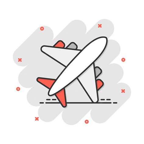 Premium Vector Vector Cartoon Airplane Icon In Comic Style Airport