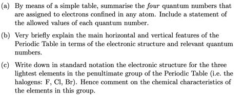 solved a ﻿by means of a simple table summarise the four