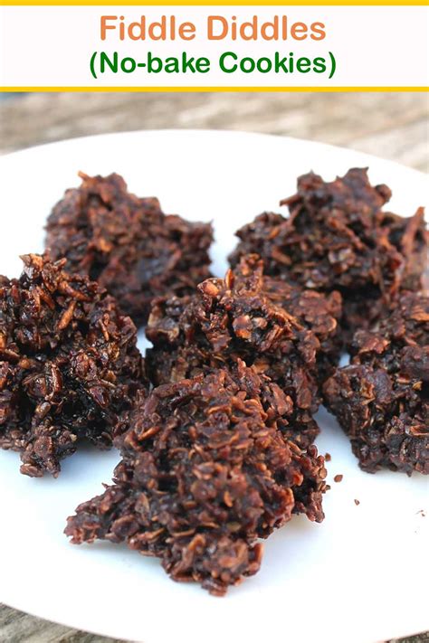 Fiddle Diddles No Bake Cookies