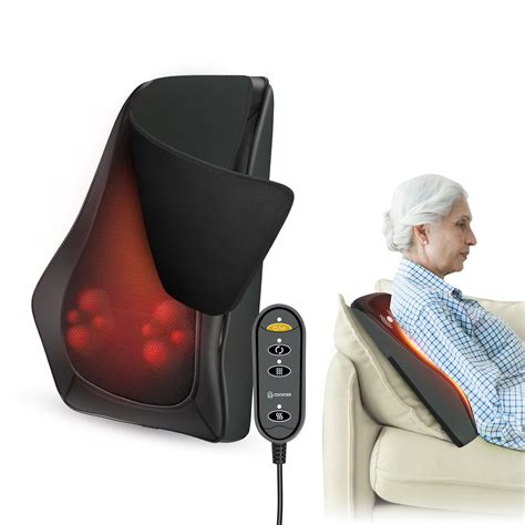 Comfier Back Massager With Heat 3d Deep Kneading Shiatsu Neck And Back