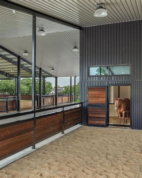 A Modern Metal Masterpiece Stable Style Horse Stalls Dream Barn