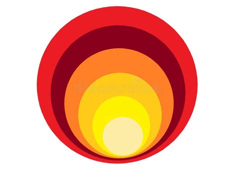 A Combination Of Different Sized Circles With Different Colors Not Centred But Offset White