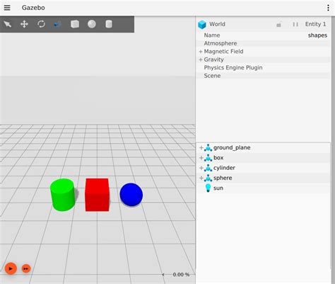 Understanding The Gui — Gazebo Dome Documentation