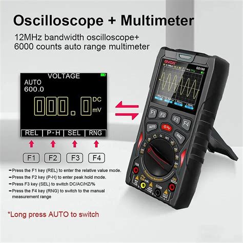 Gvda Digital Oscilloscope 50mss Sampling Rate 12mhz Analog Bandwidth