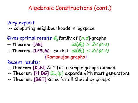 Expander Graph And Applicationtutorialjune2010ppt