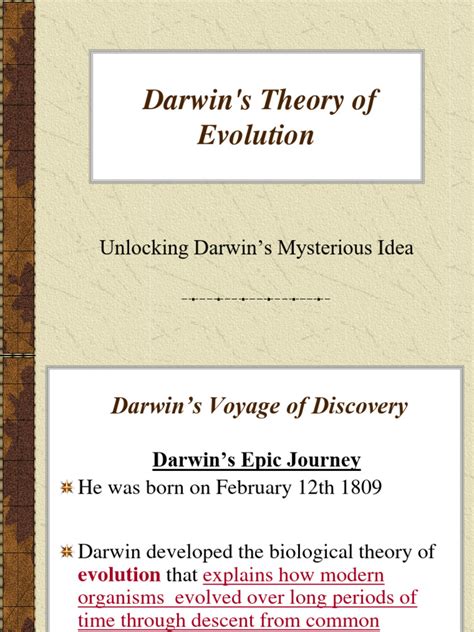 Darwins Theory Of Evolution 10 Vm Pdf