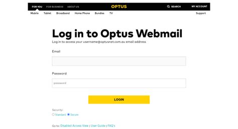 Access Webmail Optusnet Com Au Optus Webmail