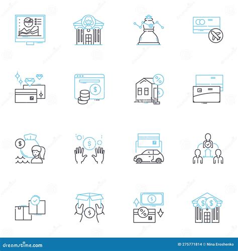 Performance Evaluation Linear Icons Set Assessment Review Appraisal Feedback Analysis