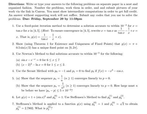 Solved Directions Write Or Type Your Answers To The Chegg Com