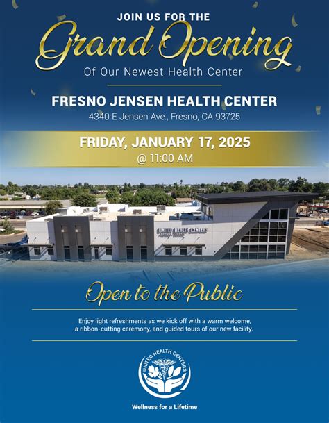 Come Celebrate The Grand Opening Of Our Fresno Jensen Health Center On