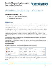 Week 2 Lab Sheet Assessment Docx Babe Of Science Engineering Information Technology