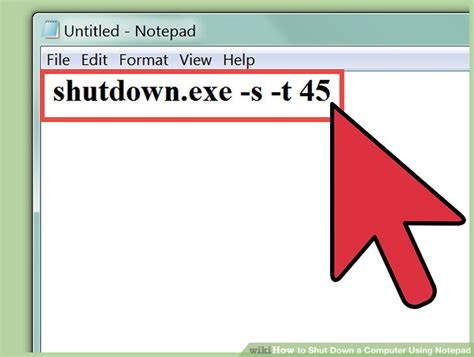 How To Shut Down A Computer Using Notepad 9 Steps With Pictures