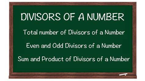 Number Theory Problems Divisors Of A Number Youtube