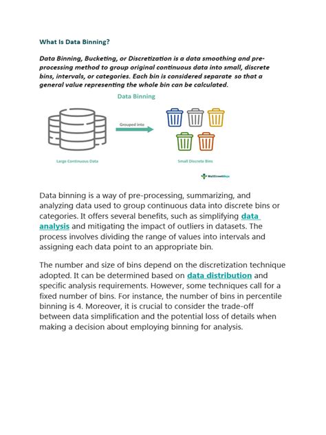 Data Binning Pdf Data Data Analysis
