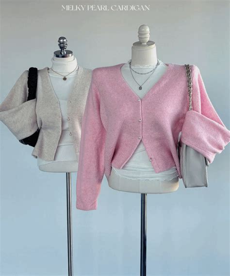 Md추천파스텔5컬러진주보송포근니트가디건지금부터 쭈욱~ 멜키진주가디건 에이블리