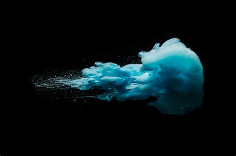 Motion Of Ink Drop In Water Photo Free Download