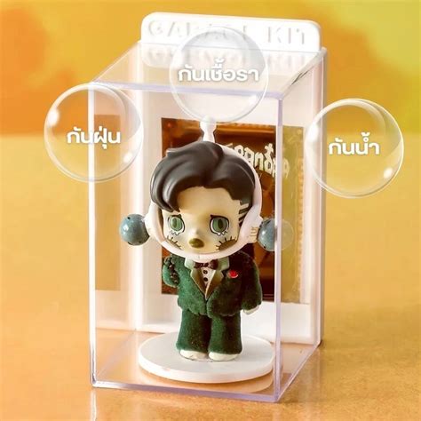 กล่องโมเดล Labubu กล่องเก็บโมเดล ซ้อนได้ มีช่องใส่การ์ด โมเดล เสียบการ์ดได้ คุณภาพดี กล่องเดี่ยว
