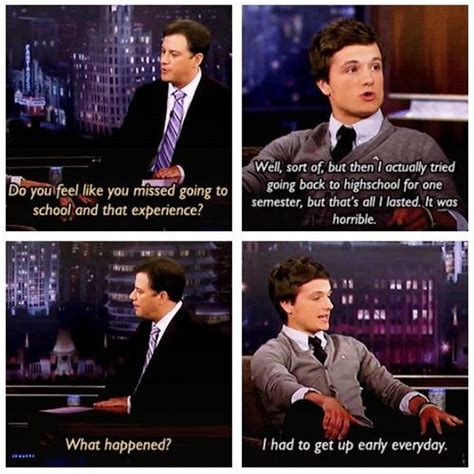 Josh Hutcherson Funny Josh Hutcherson Homeschool Memes Hunger Games Humor Hunger Games Memes