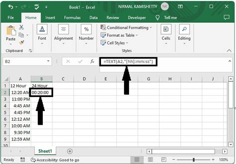 Excel 如何将时间格式从12小时转换为24小时,反之亦然极客教程 Excel 如何将时间格式从12小时转换为24小时,反之亦然极客教程
