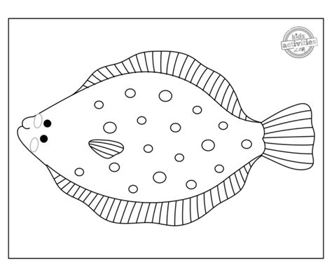 Flounder Colouring Pages