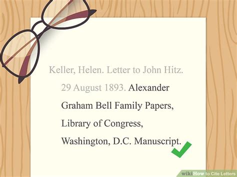 3 Ways To Cite Letters Wikihow