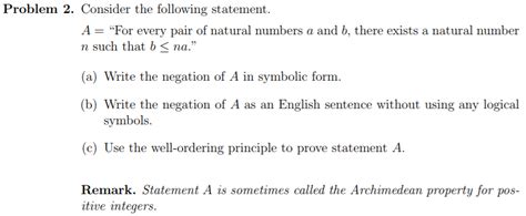 Solved Problem Consider The Following Statement A For Chegg