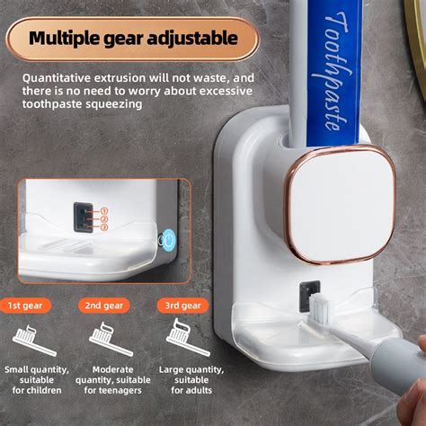 3 Mode Smart Toothpaste Dispenser Automatic Sensor Electric Wall Mount Everythin345archies