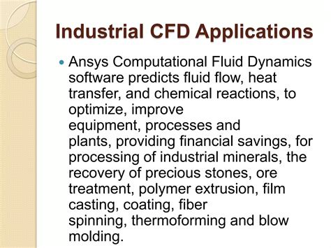 Computational Fluid Dynamics For Chemical Reactor Design Ppt