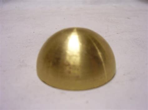Brass Half Round Ball 18 Ip F 1 12 Diameter Unfinished Brass