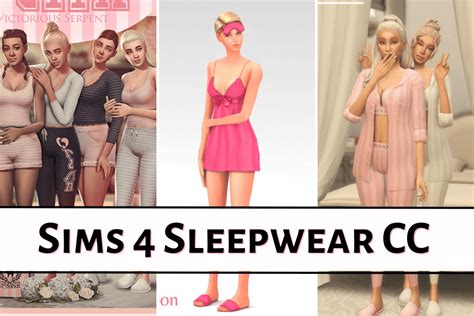 29 Cozy Sims 4 Sleepwear Cc Pajamas Cc Nightgown Cc And More