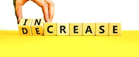 Increase Or Decrease Symbol Concept Words Increase And Decrease On