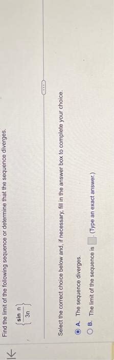 Solved Use The Divergence Test To Determine Whether The