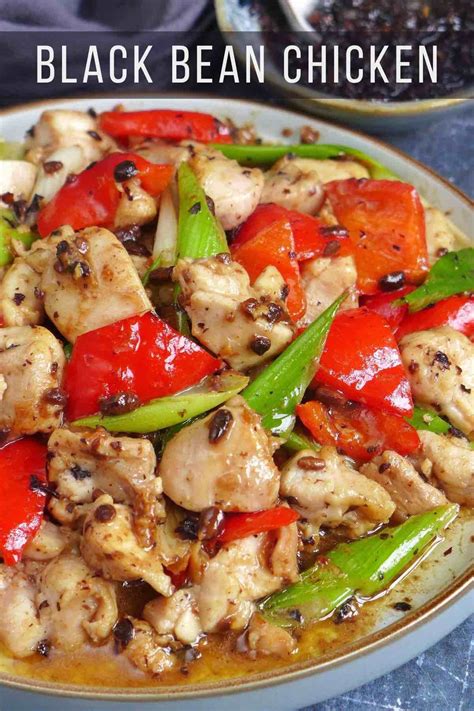 Chinese Chicken With Black Bean Sauce Recipe Chicken In Black Bean