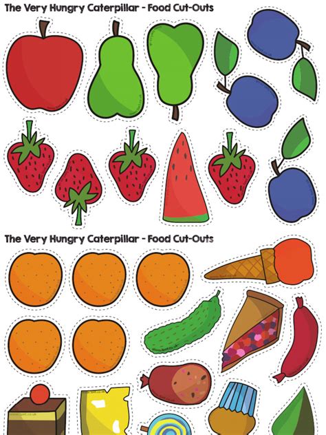 Tp F 4977 The Very Hungry Caterpillar Food Cut Outs Pdf