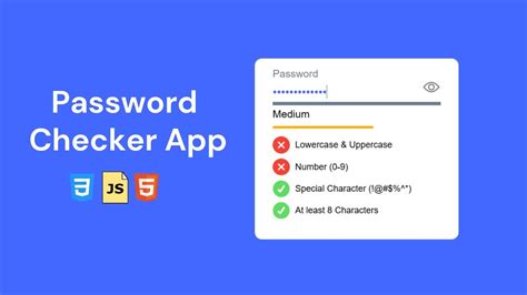 🔐 Build A Powerful Password Checker With Html Css And Javascript Youtube