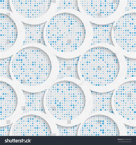 Seamless Contemporary Circle Pattern Abstract Web Stock Vector 525902542 Shutterstock