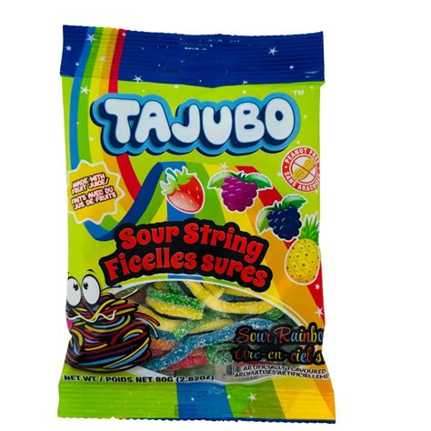 Tajubo Sour String Rainbow Candy Krash
