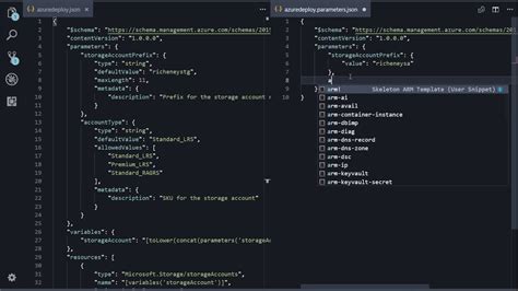 azure arm lab 1 creating a parameter file youtube
