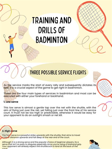 Training And Drills Of Badminton Pdf Sports Ball Games